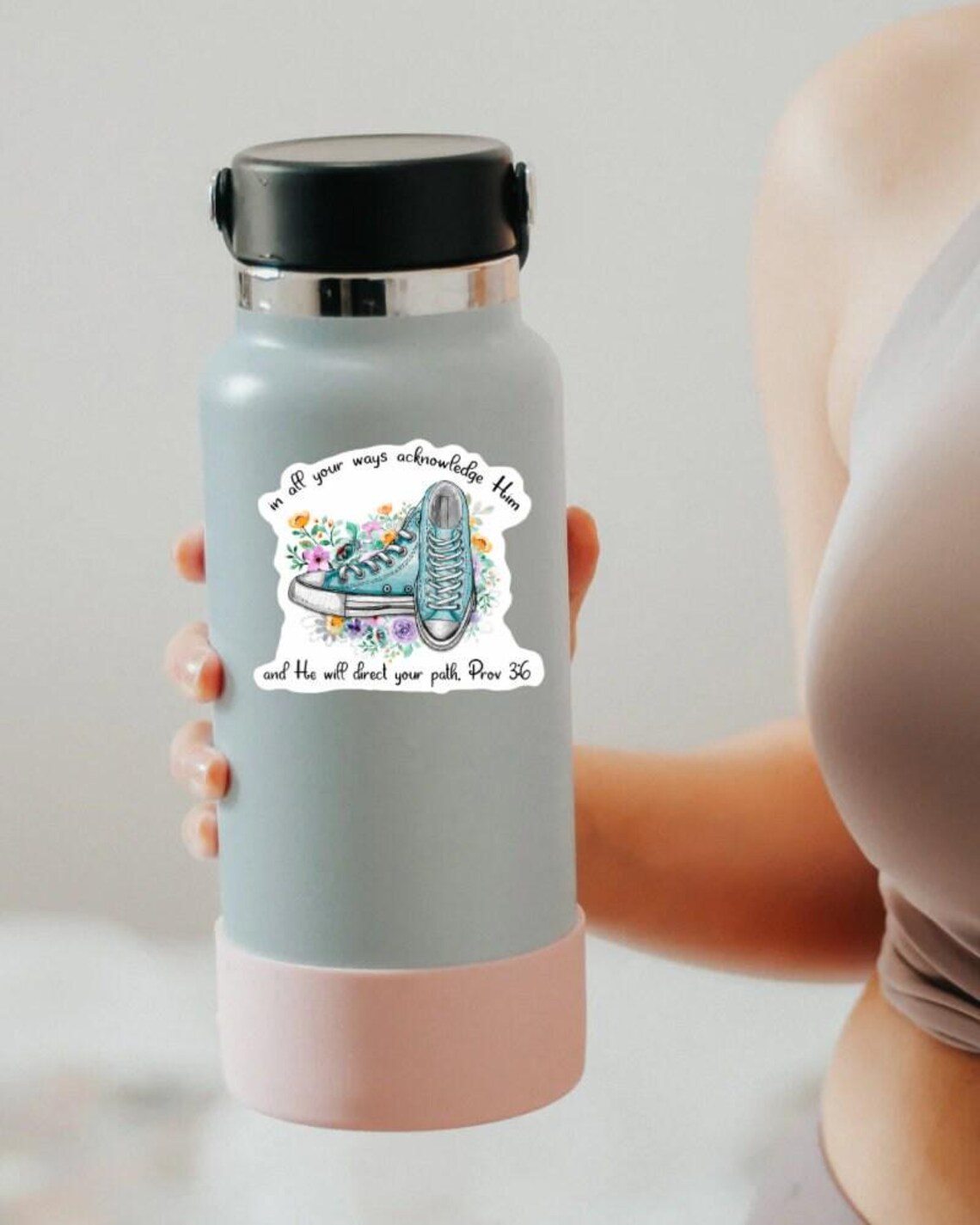 In All Your Ways Acknowledge Him Sticker, Bible Sticker Pack, Faith ...