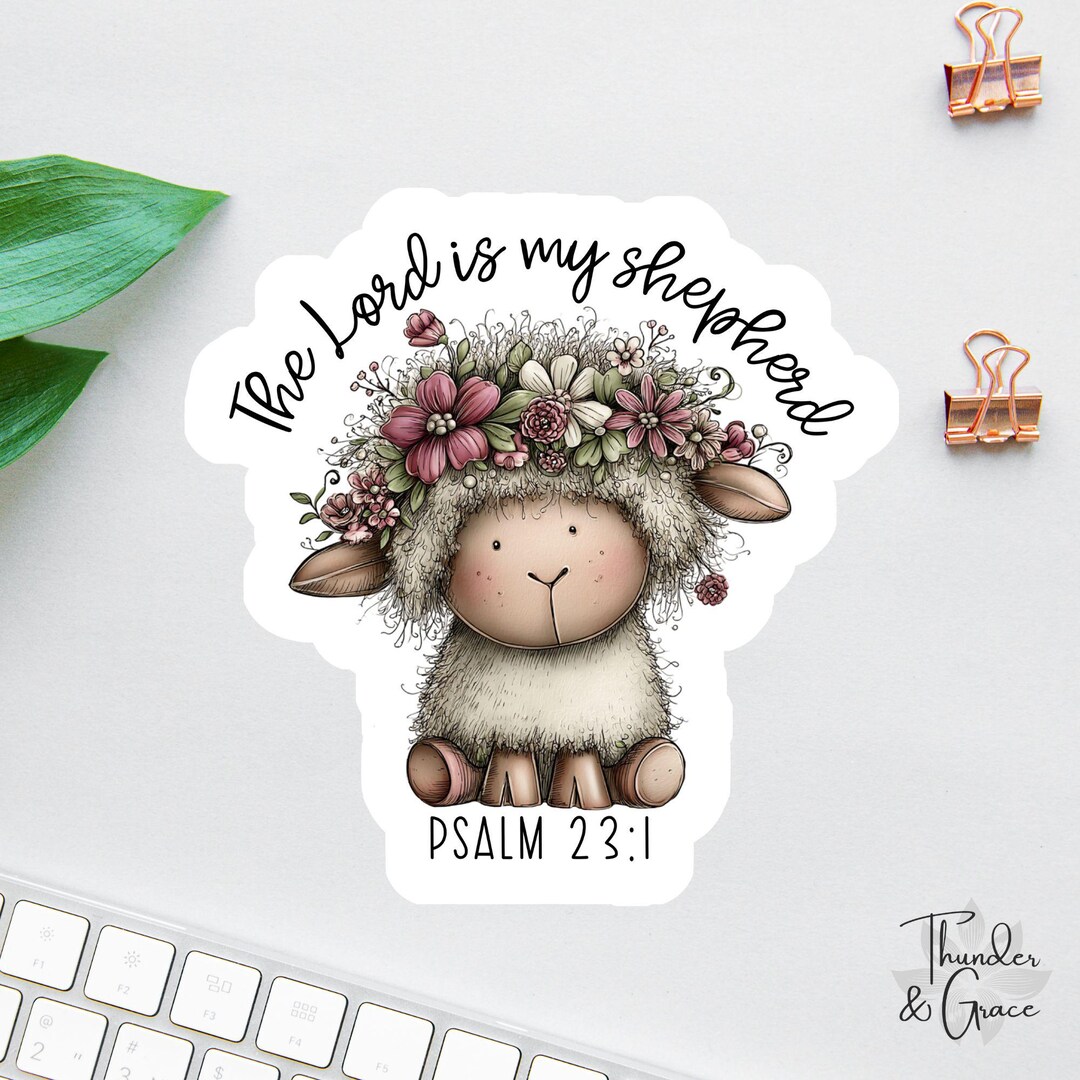 The Lord is My Shepherd Sticker or Magnet: Christian Faith Decal - Etsy