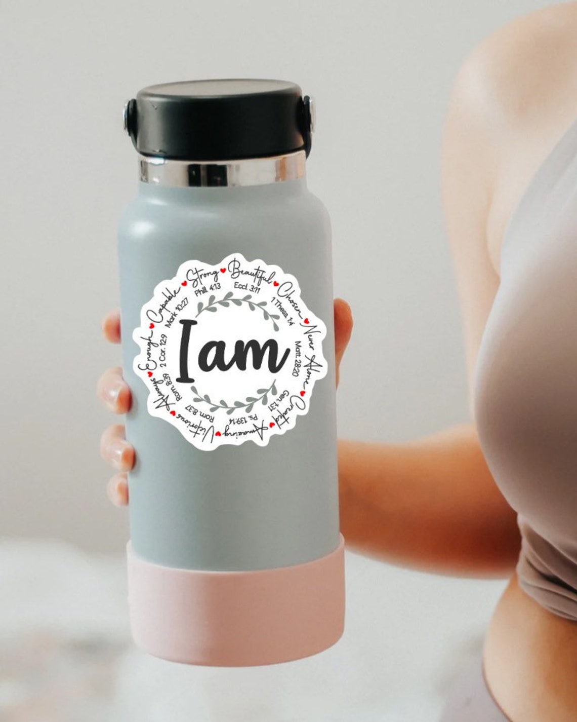 I Am Sticker Affirmation Stickers Clear Laptop Sticker - Etsy