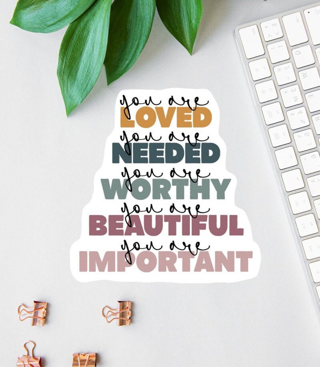 You Are Loved... Sticker, Die Cut Sticker, Affirmation Sticker Pack ...