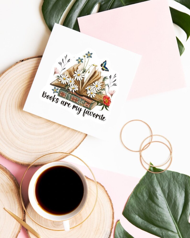 Books Are My Favorite Sticker Literary Sticker Book Lover - Etsy