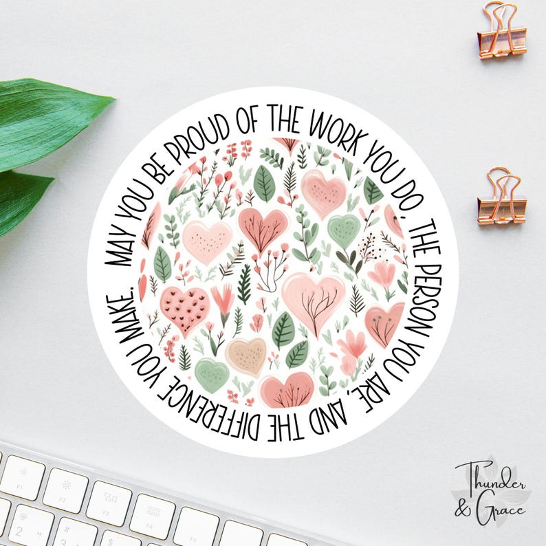 May You Be Proud of the Work You Do Sticker or Magnet, Social Worker ...