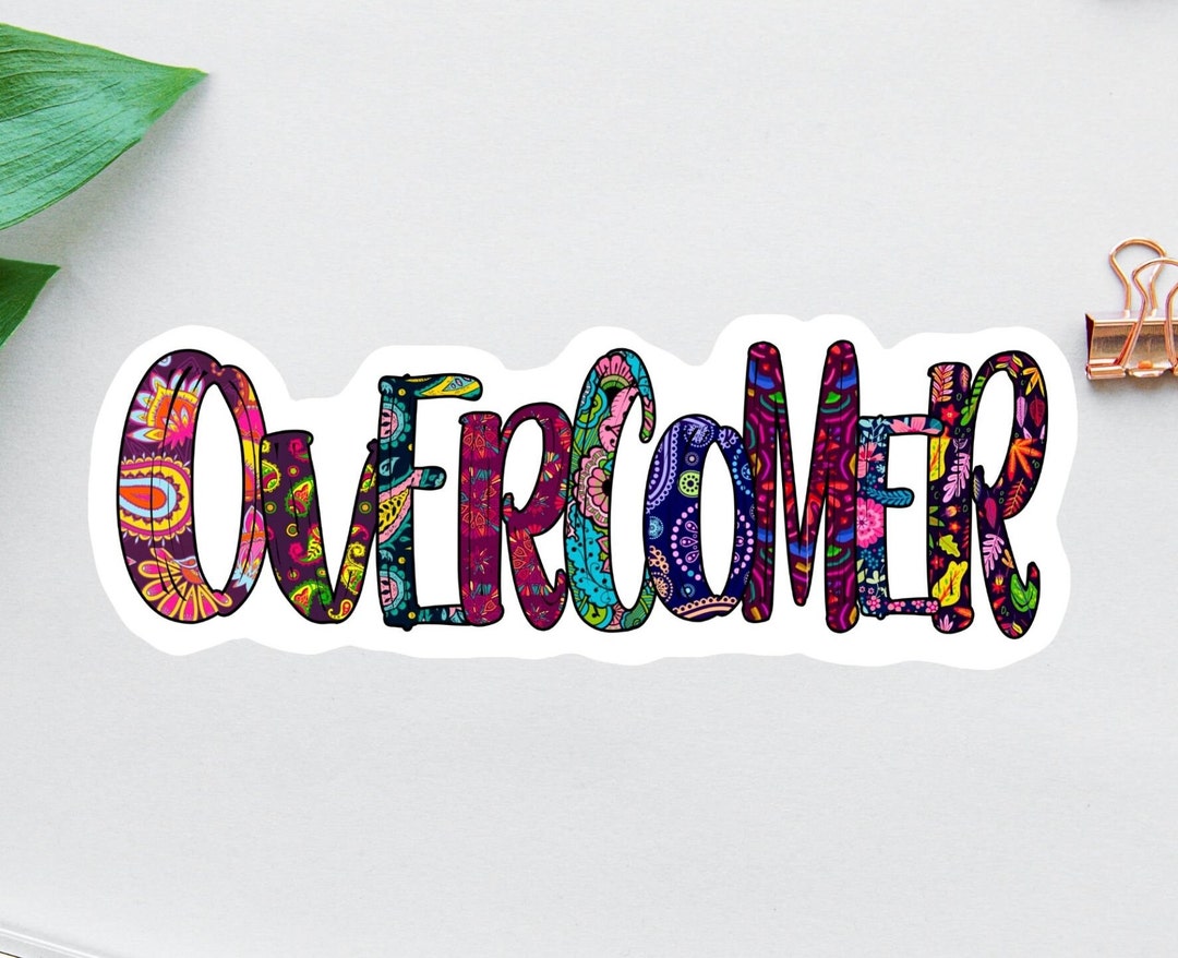 Jesus Sticker, Overcomer Sticker, Stickers Laptop, Floral Water Bottle ...