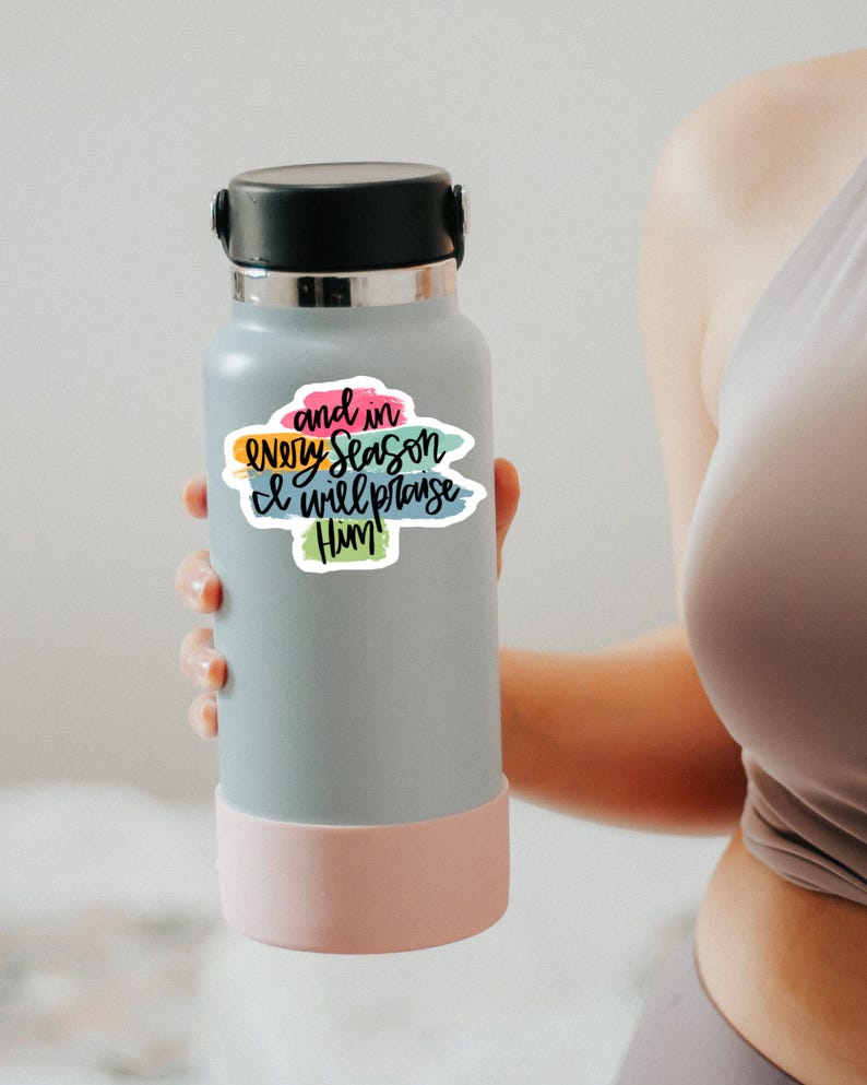 Praise Him Sticker, Affirmation Stickers, Laptop Sticker, Water Bottle ...