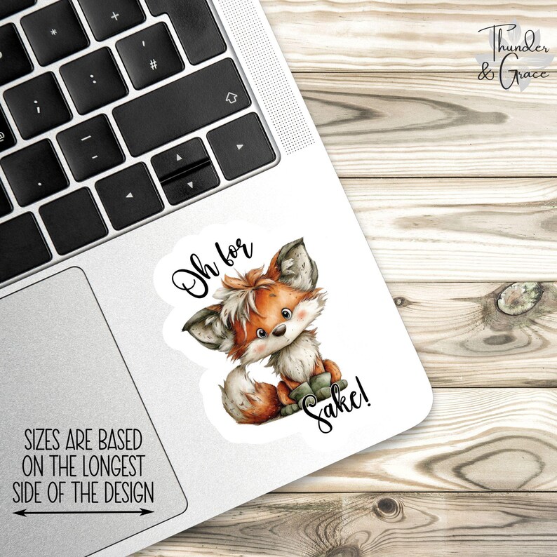 Oh for Fox Sake Sticker or Magnet: Funny Woodland Animal - Etsy UK