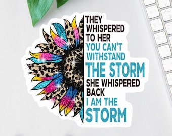 I Am Sticker, Affirmation Stickers, Clear Laptop Sticker, Water Bottle ...