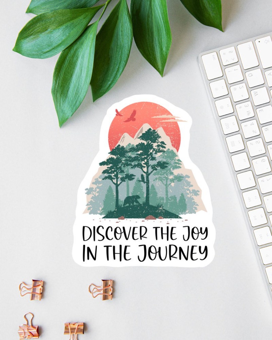 Discover the Joy in the Journey Stickers, Encouraging Gifts, Mountain ...