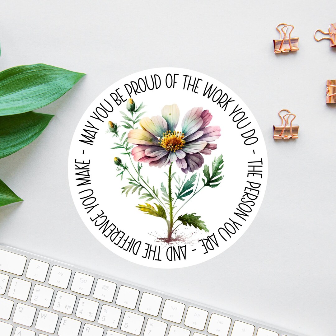 May You Be Proud of the Work You Do Sticker, Social Worker Decal, Clear ...