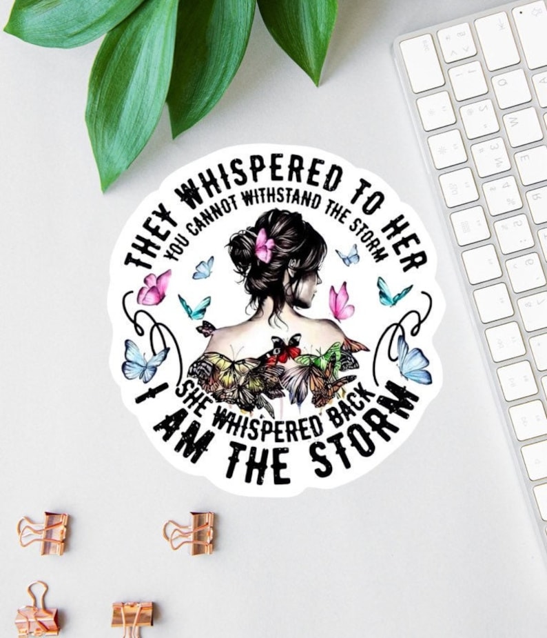 I Am the Storm Stickers Warrior Quote Womens Rights Laptop - Etsy