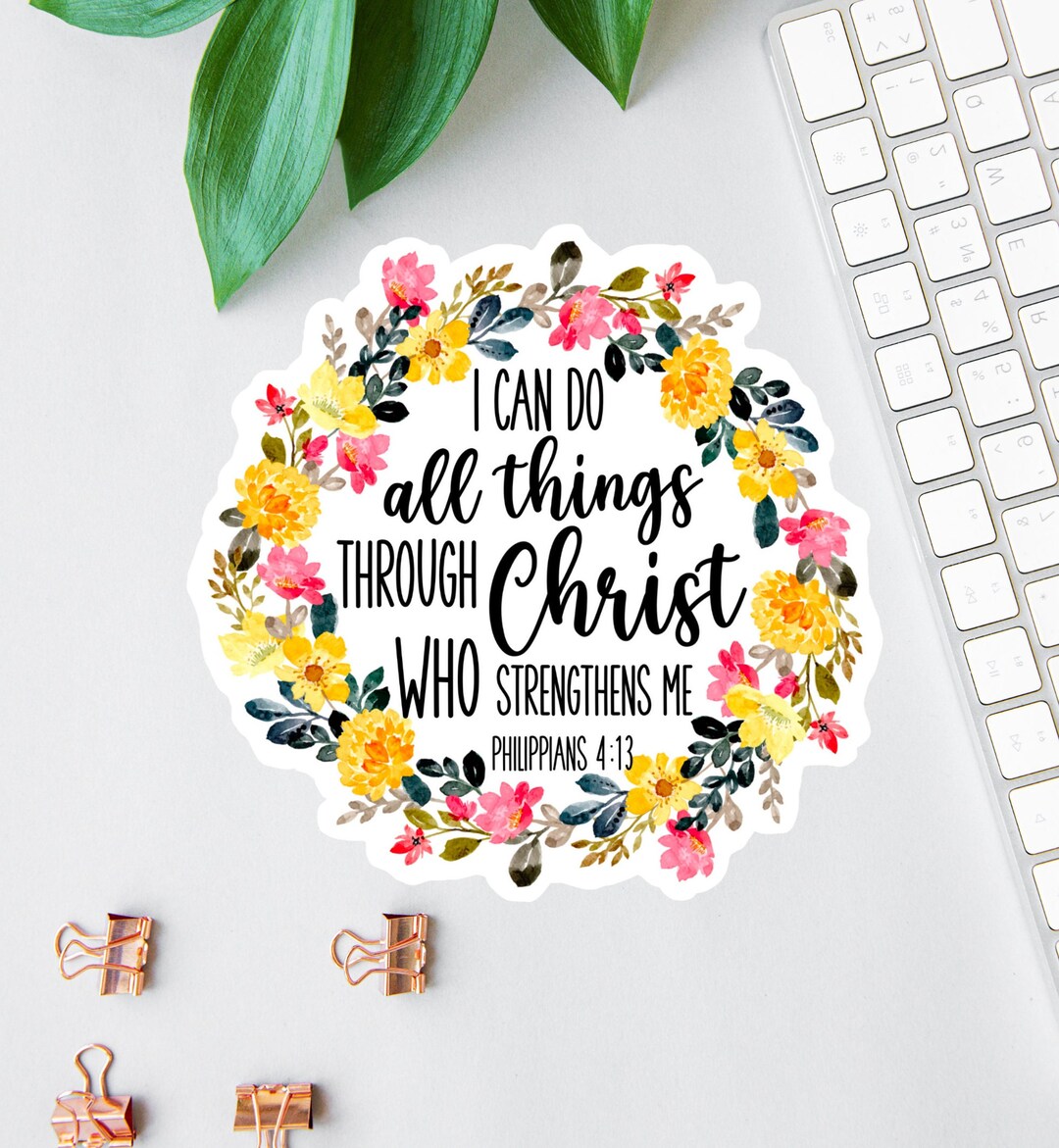 Christian Sticker, Affirmation Stickers, Laptop Sticker, Water Bottle ...