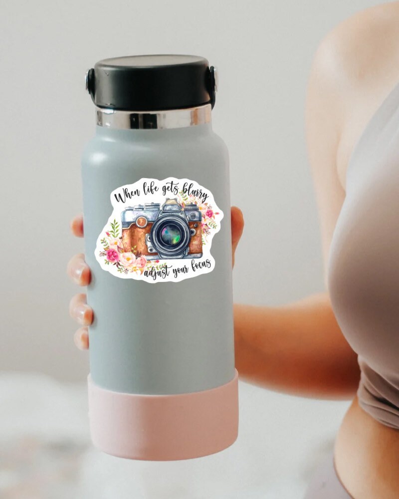 When Life Gets Blurry Sticker, Affirmation Sticker, Clear Laptop ...