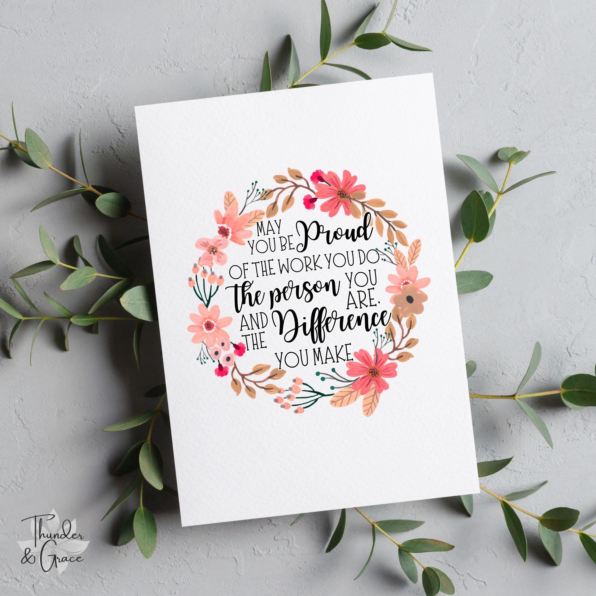 May You Be Proud of the Work You Do Card, Future Nurses, Boss Gift ...