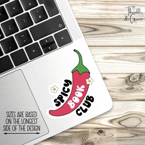 Bookish Sticker, Spicy Book Club, Smut Reader Sticker, Book Lover Decal ...