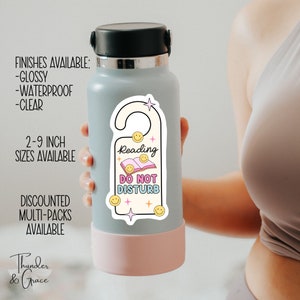 Do Not Disturb Reading Sticker, Bookish Sticker, Booktrovert Sticker ...