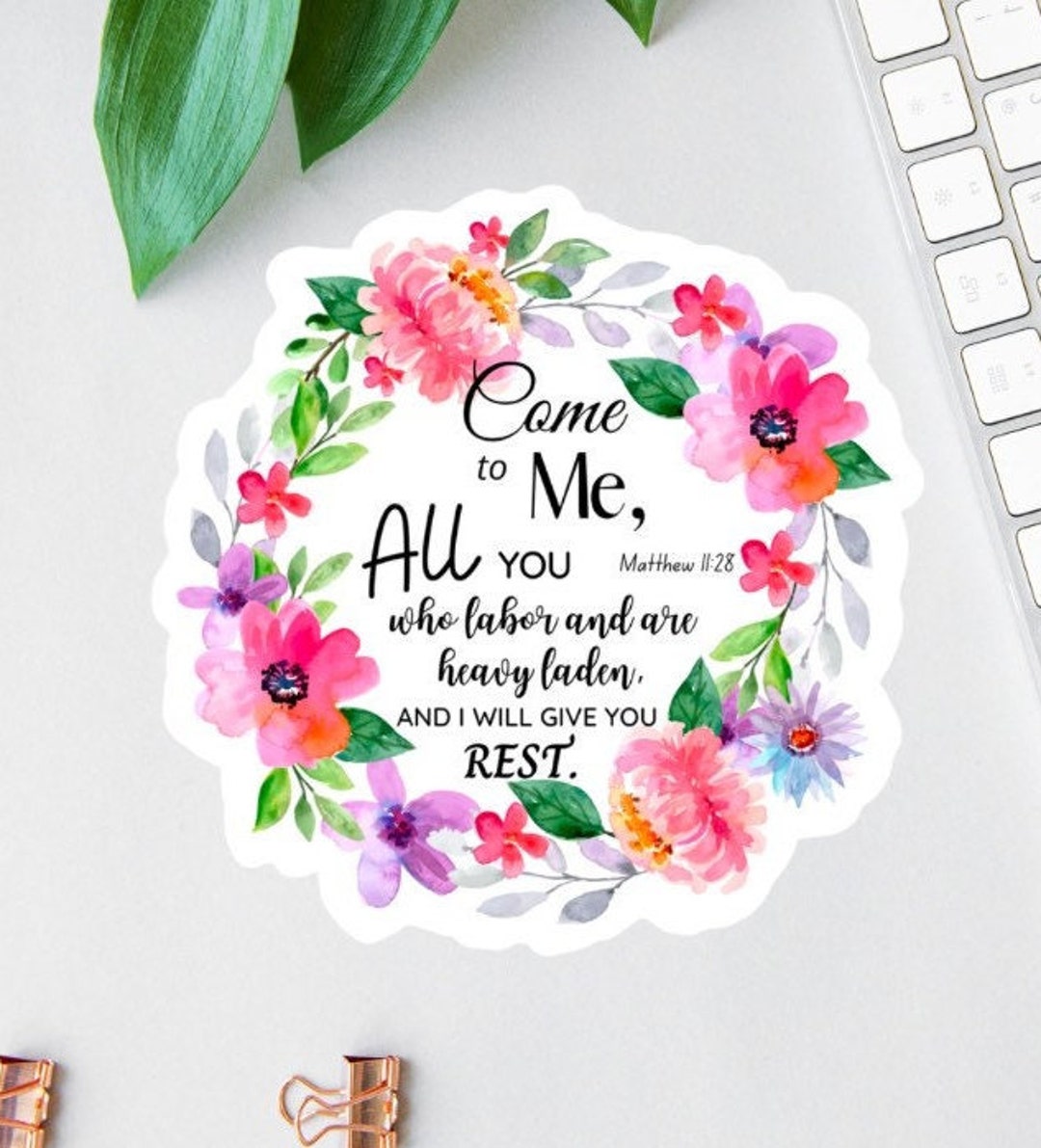 Come to Me Sticker, Affirmation Stickers, Clear Laptop Sticker, Water ...