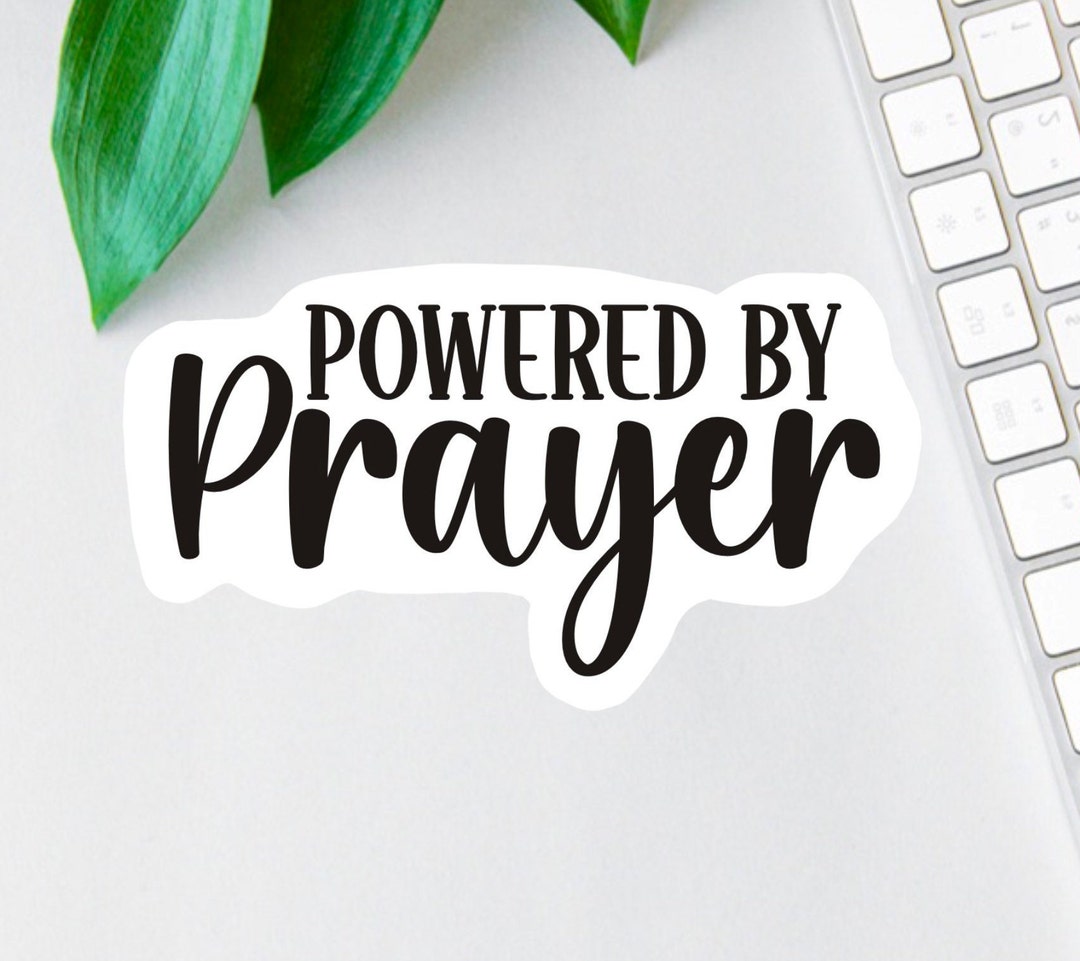 Powered by Prayer Sticker, Bible Sticker Pack, Faith Stickers ...