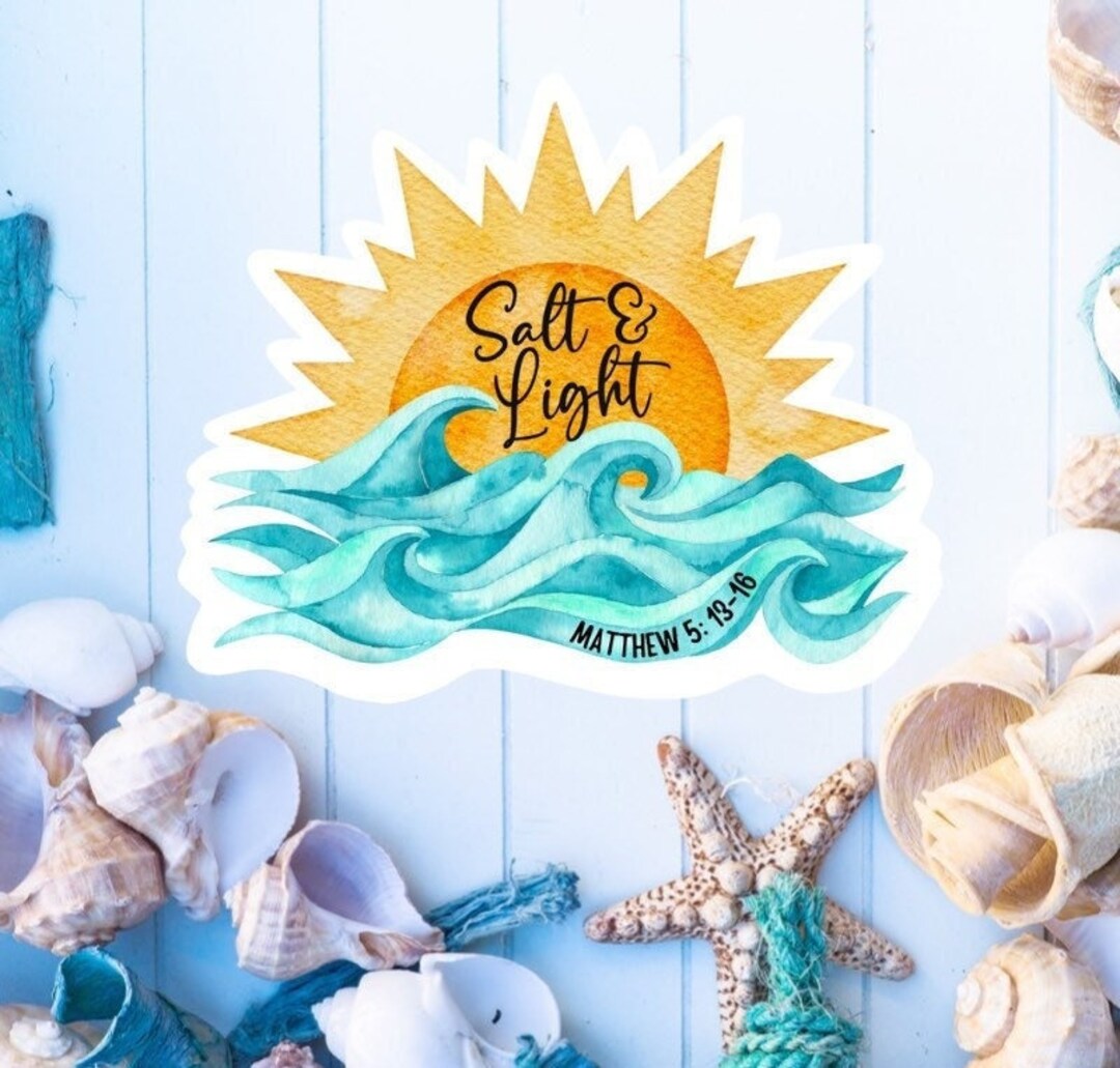 Salt and Light Sticker, Bible Sticker Pack, Faith Stickers, Religious ...