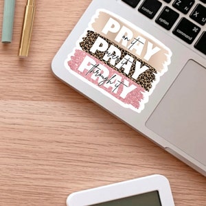 Pray on It Sticker, Bible Sticker Pack, Faith Stickers, Religious Decal ...
