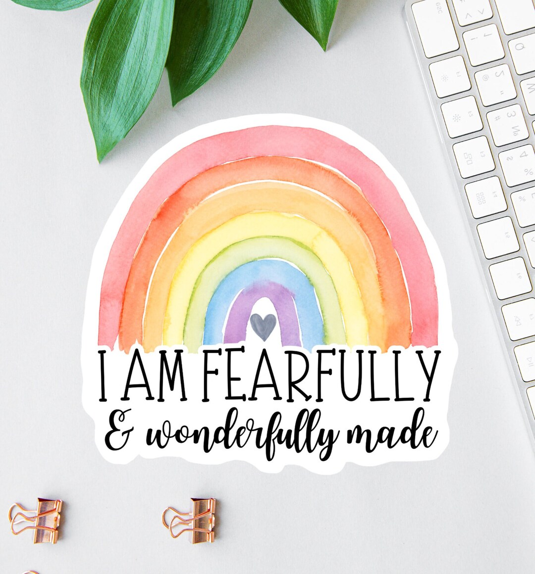 I Am Fearfully and Wonderfully Made Sticker, Affirmation Stickers ...