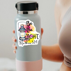Be the Light Sticker, Bible Sticker Pack, Faith Stickers, Religious ...
