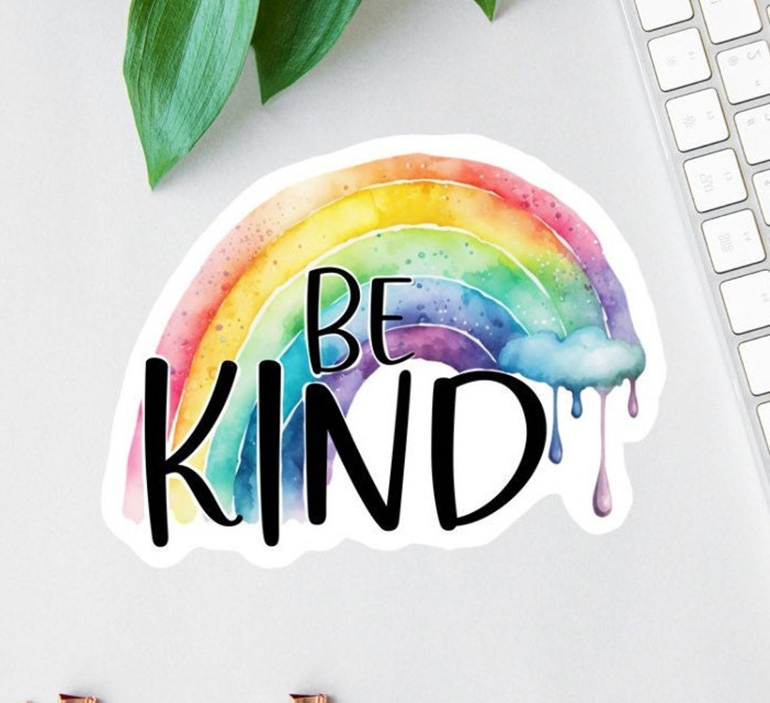 Be Kind Vinyl Decal | Boho Sunshine Laptop Sticker | Kindness Water ...