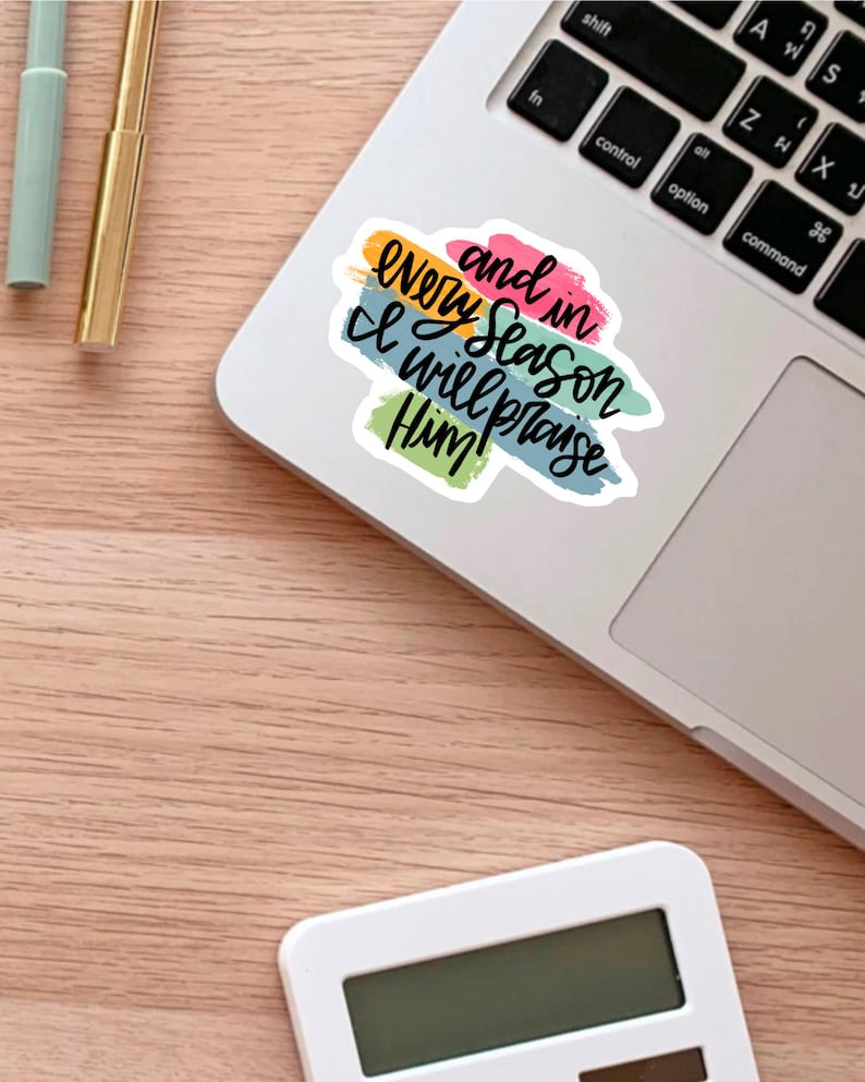 Praise Him Sticker, Affirmation Stickers, Laptop Sticker, Water Bottle ...