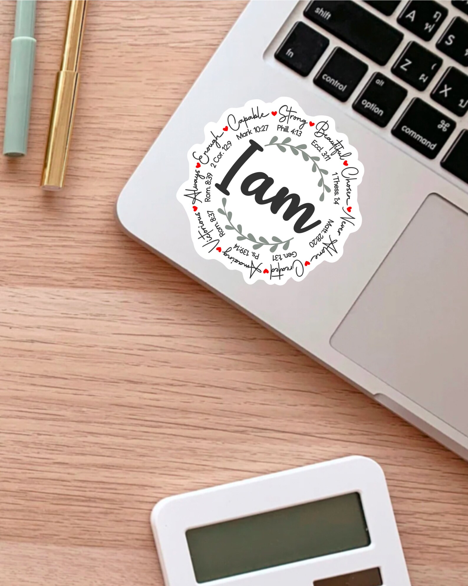 I Am Sticker, Affirmation Stickers, Clear Laptop Sticker, Water Bottle ...