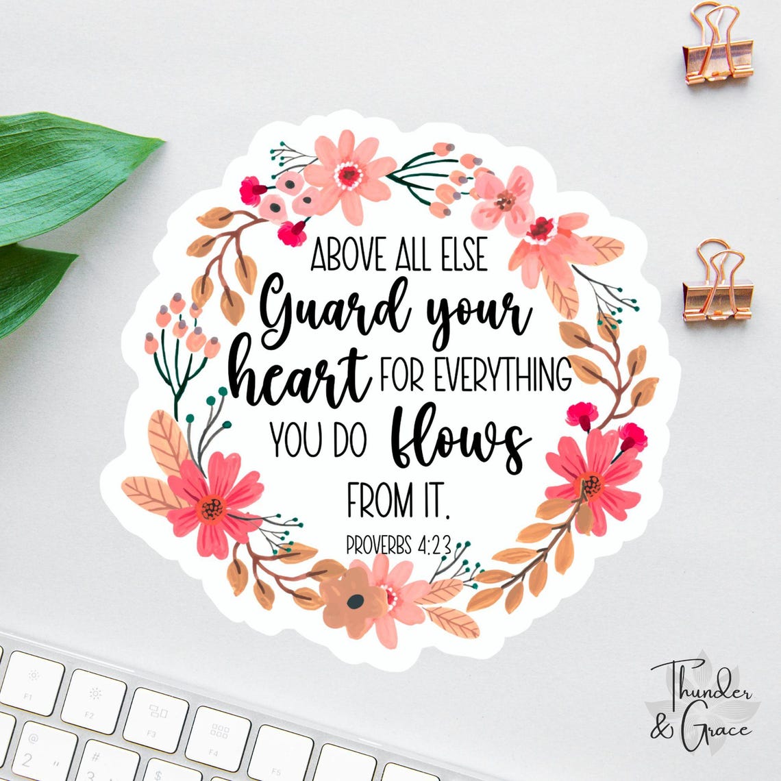 Above All Else Sticker, Bible Sticker Pack, Faith Stickers, Religious ...