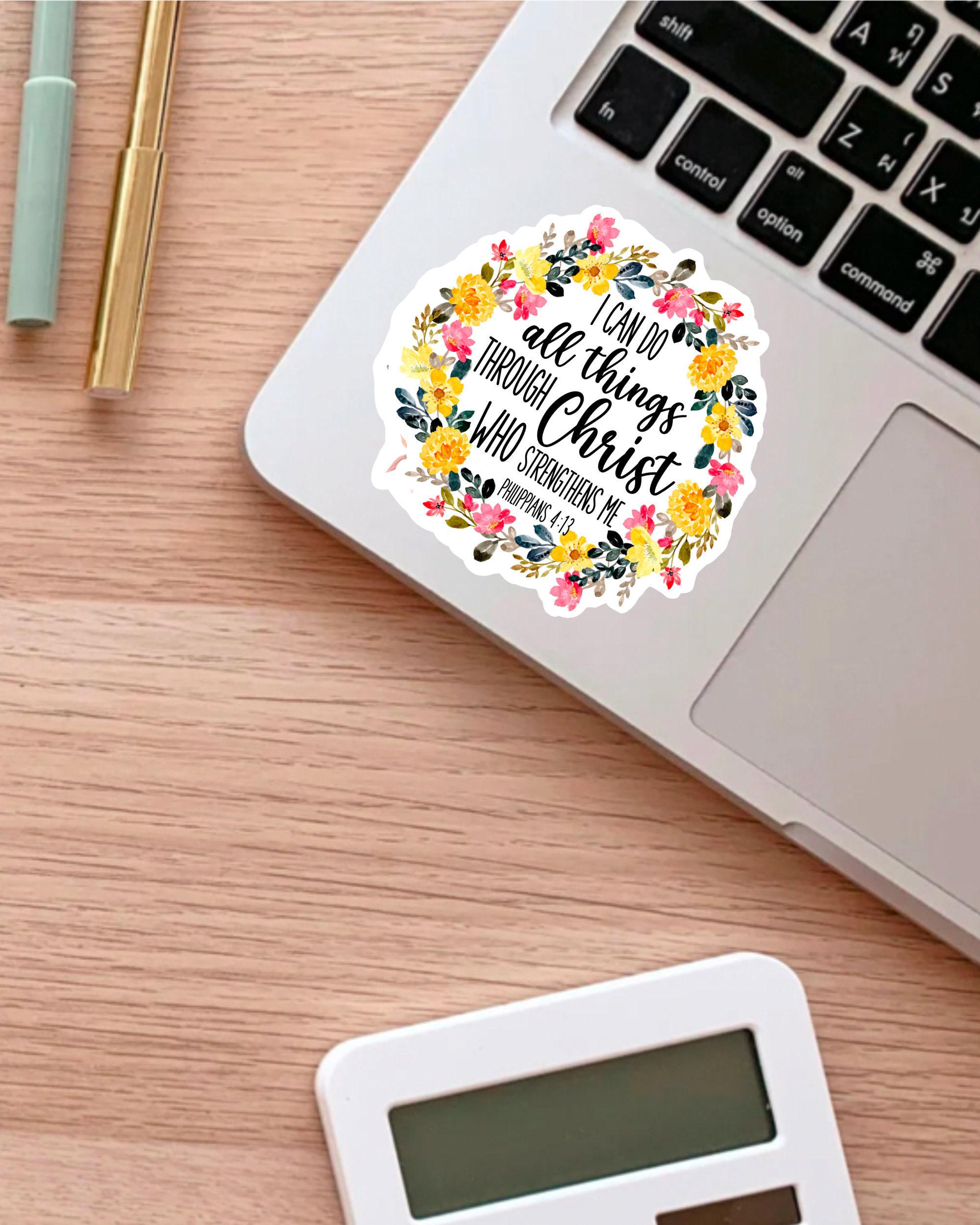 Christian Sticker, Affirmation Stickers, Laptop Sticker, Water Bottle ...