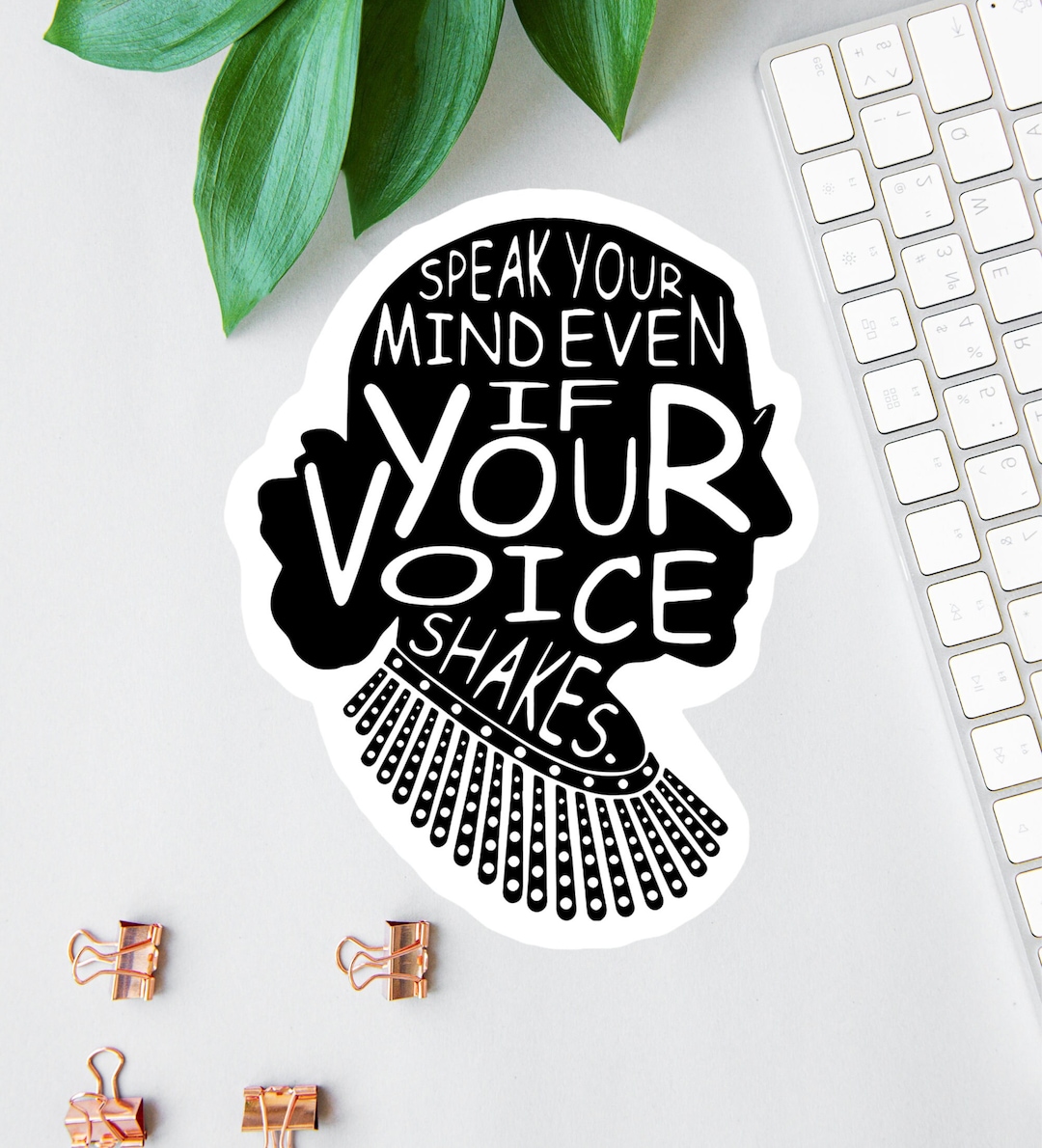 Speak Your Mind, Even If Your Voice Shakes Sticker or Magnet - Etsy