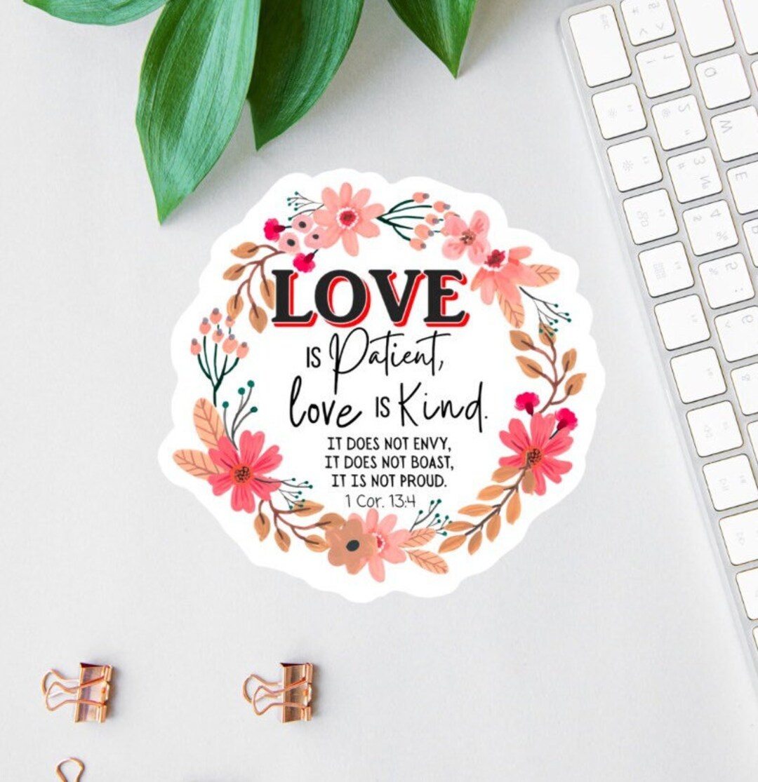Love is Sticker, Affirmation Stickers, Laptop Sticker, Water Bottle ...