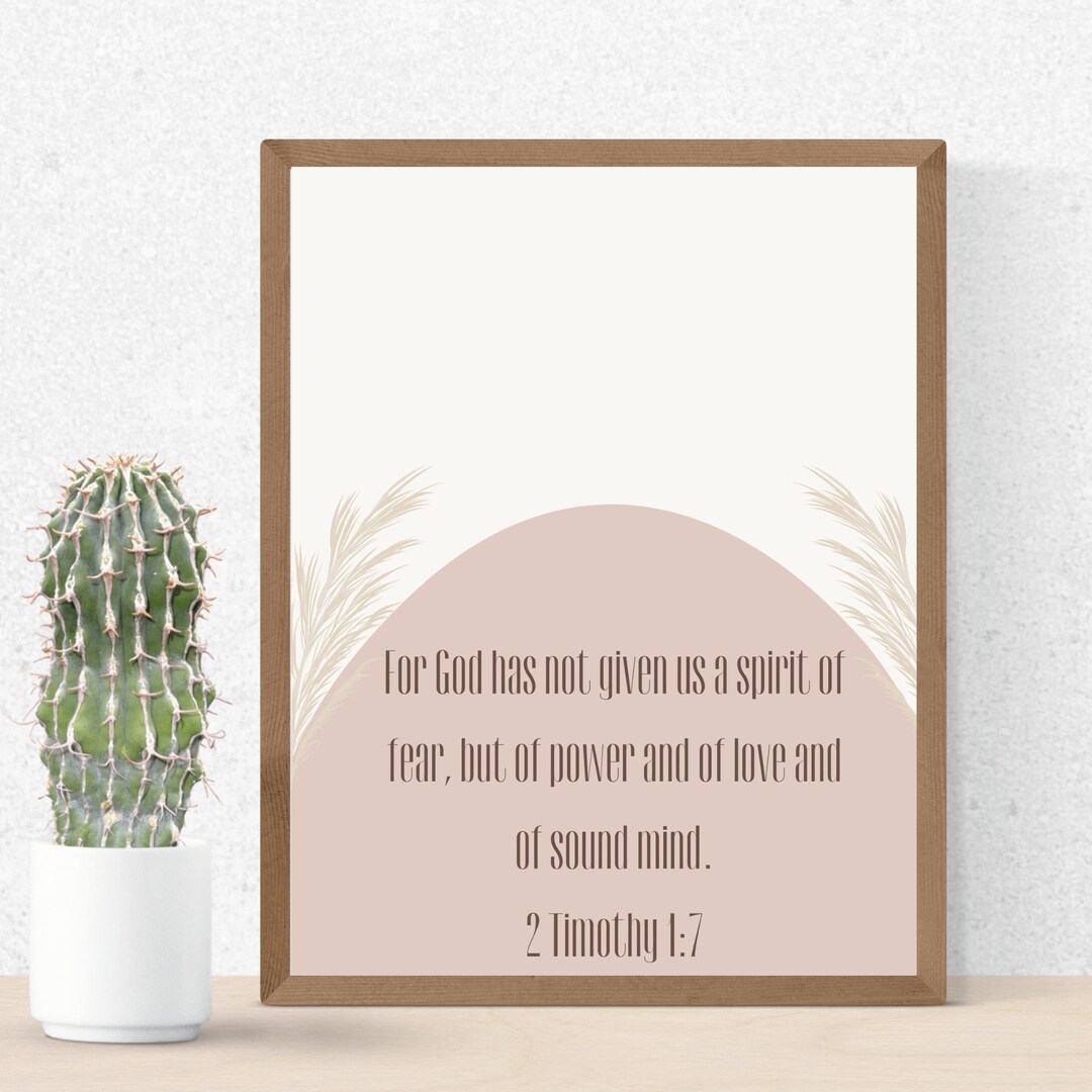 Neutral Bible Verse Wall Art Printable - Etsy