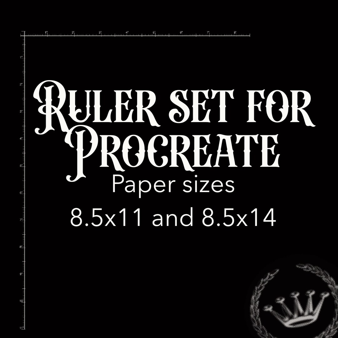 Procreate 8.5x11 and 8.5x14 Scalable Ruler Brush Set - Etsy