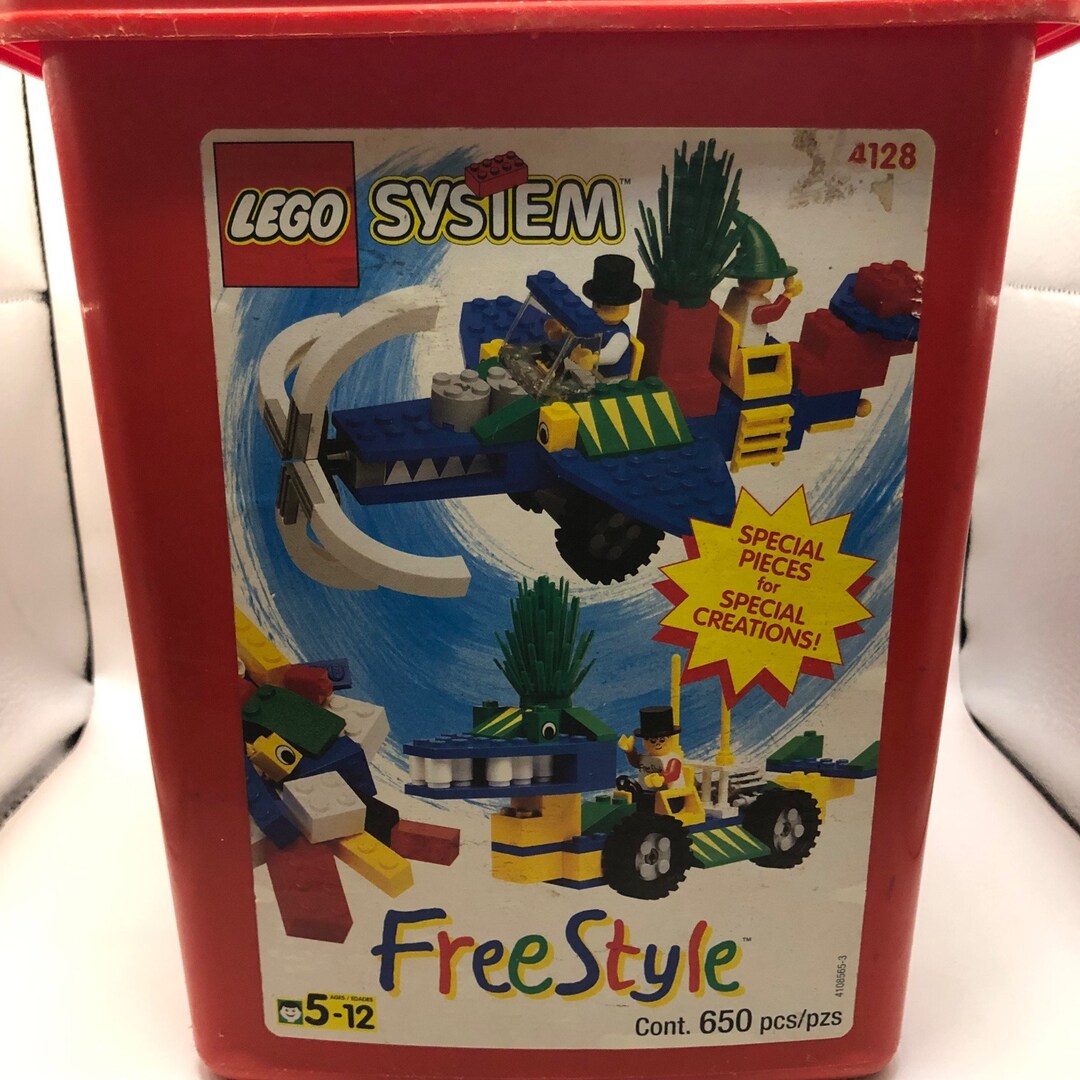 Vtg Retired Lego System 4128 Free Style Specialty Special Pieces ...