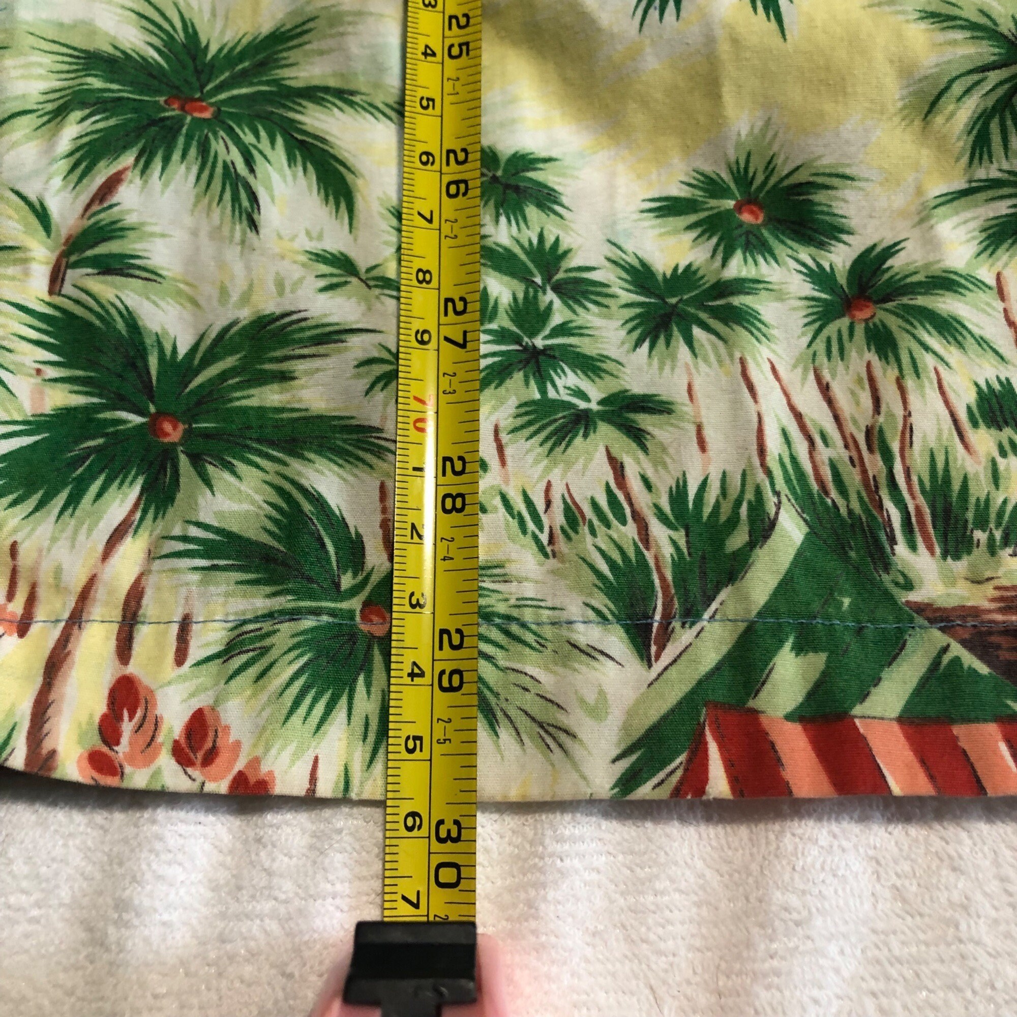 Wrangler 1947 Authentic Western Wear Shirt Hawaiian Beach Horses Palm ...