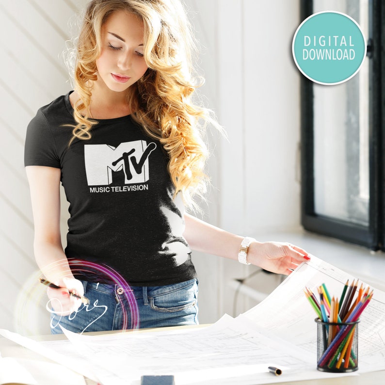 Classic Music Television Mtv Logo PNG SVG for Cricut Printable Art ...