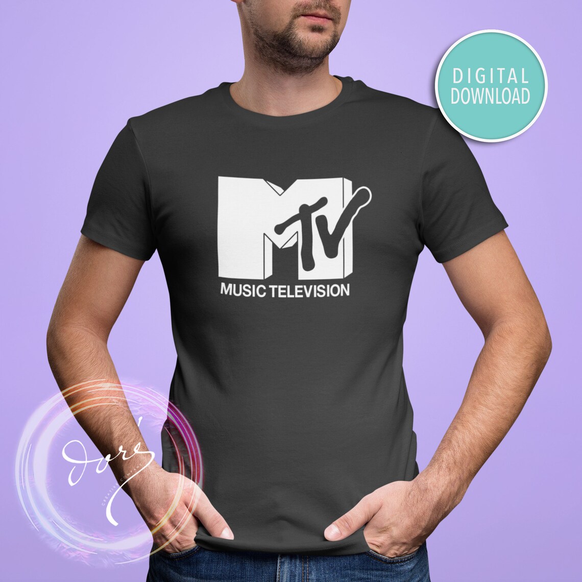 Classic Music Television Mtv Logo PNG SVG for Cricut Printable - Etsy