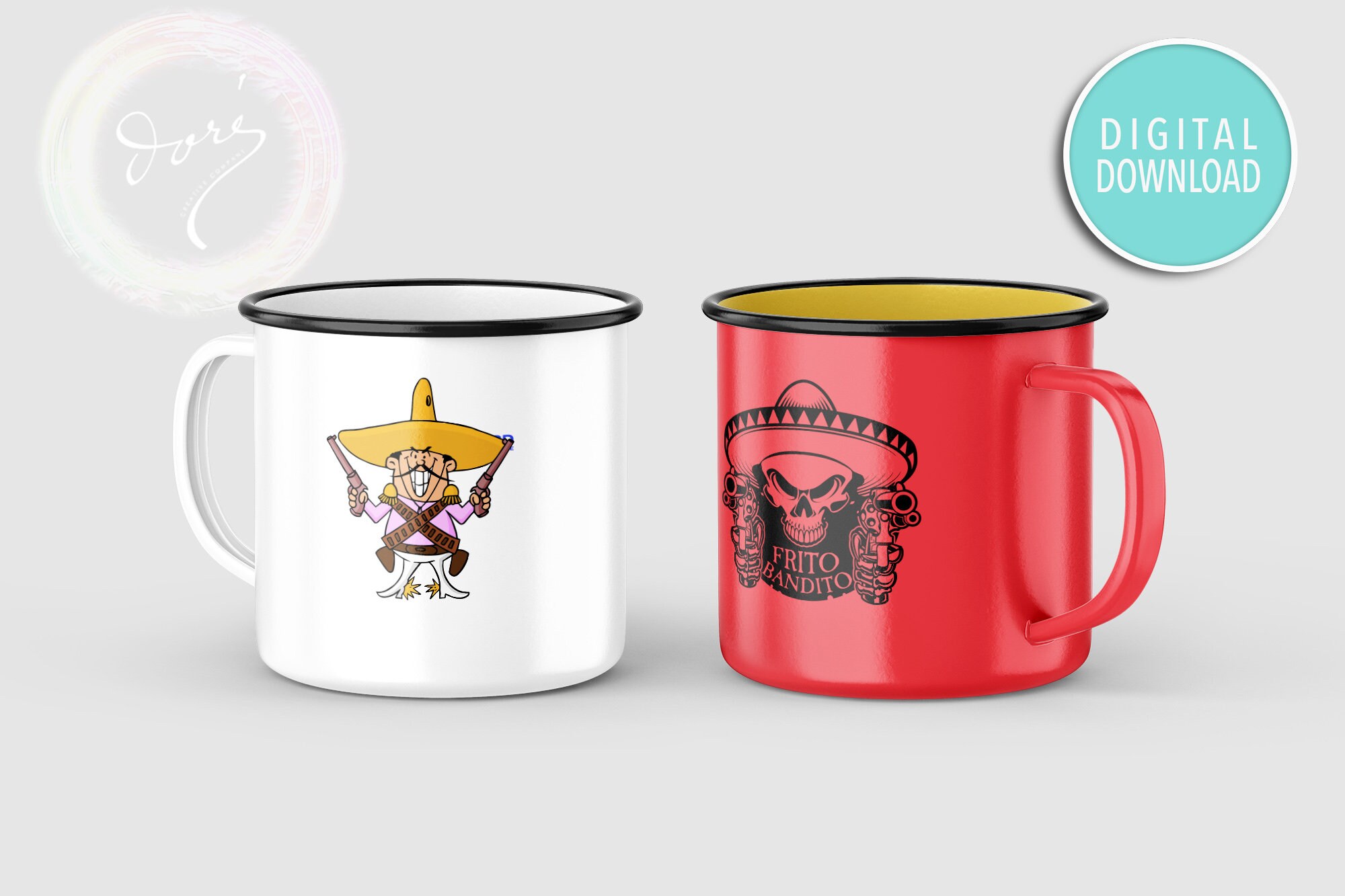 Frito Bandito Logo Pack PNG SVG for Cricut Printable Art. Sublimation ...