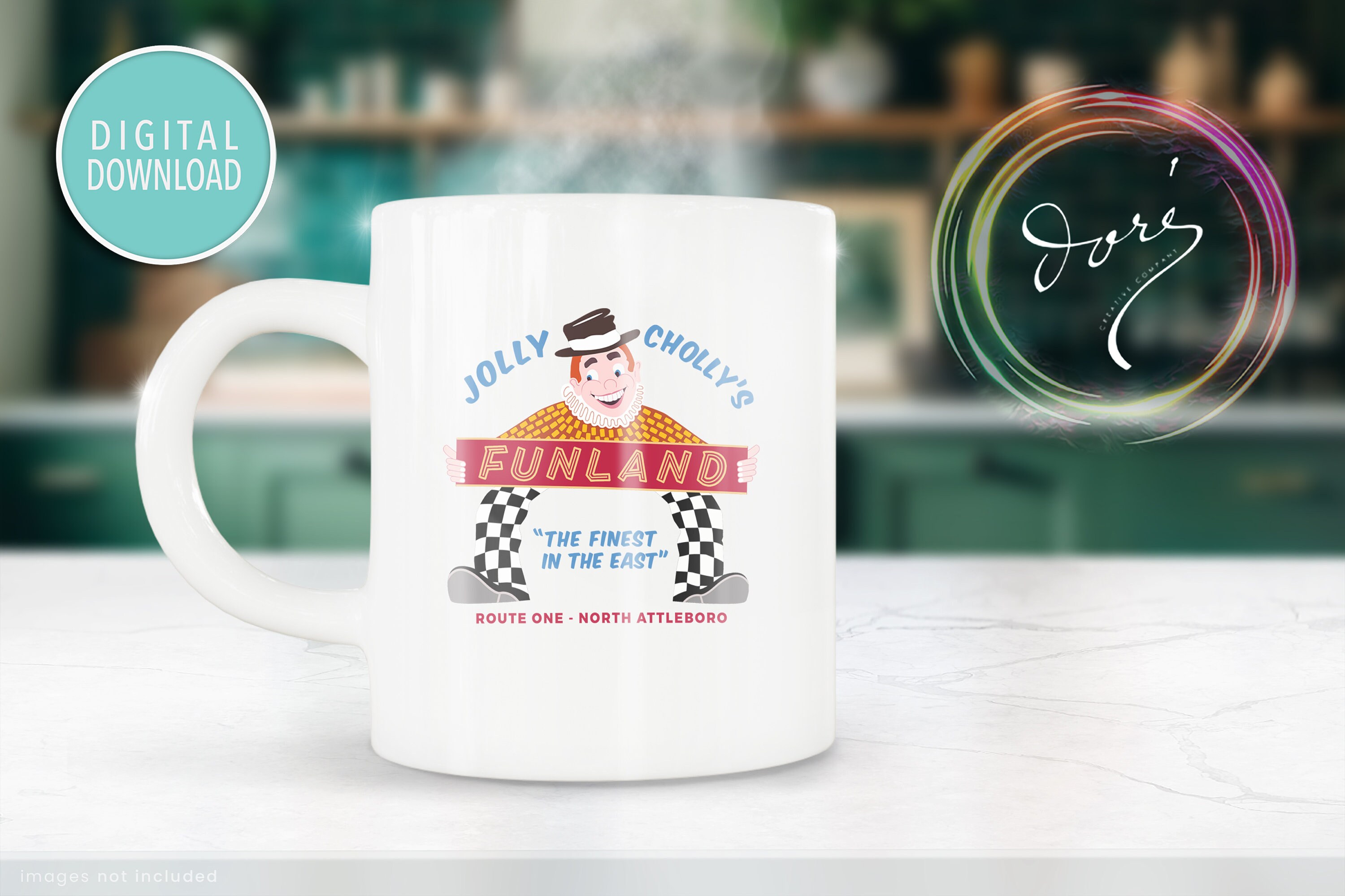 Jolly Cholly's Amusement Park Logo PNG SVG for Cricut Printable Art ...