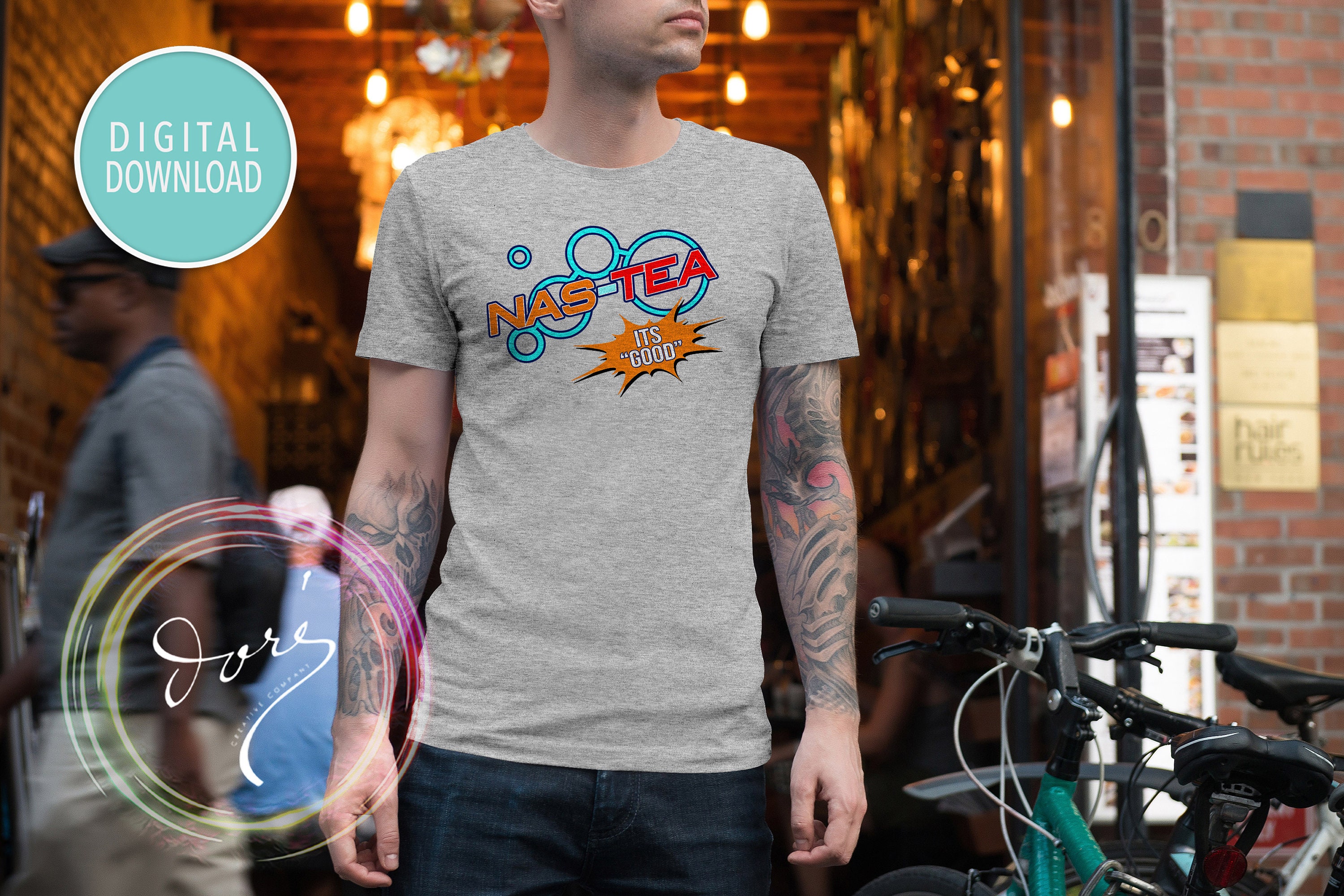 Nas-tea Parody Logo T-shirt PNG SVG DXF for Cricut Printable Art ...