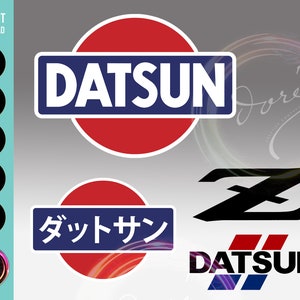4 Datsun Classic Racing Z Logos T-shirt PNG SVG for Cricut Printable ...