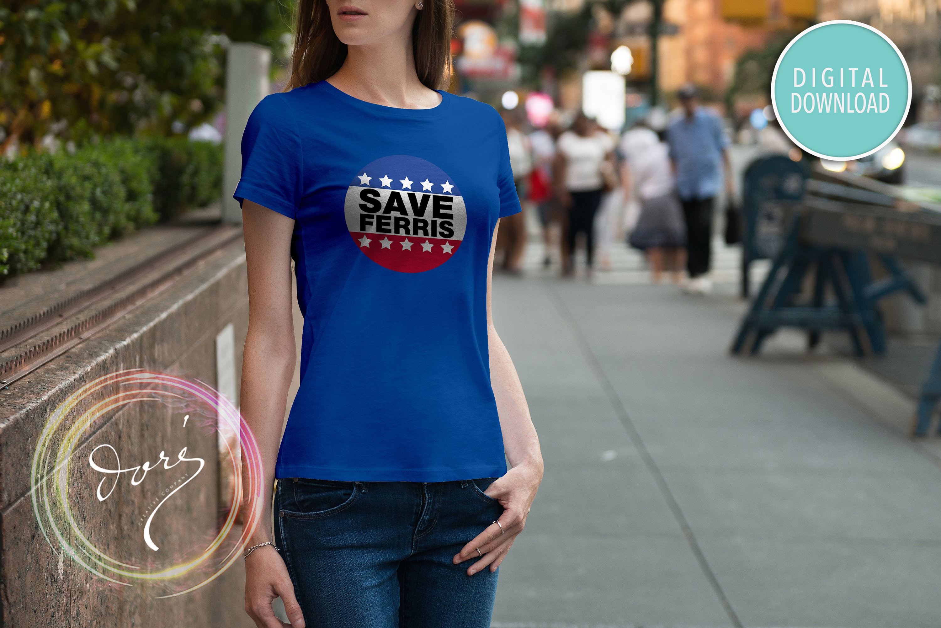 Classic Save Ferris T-shirt Logo PNG SVG for Cricut Printable Art ...