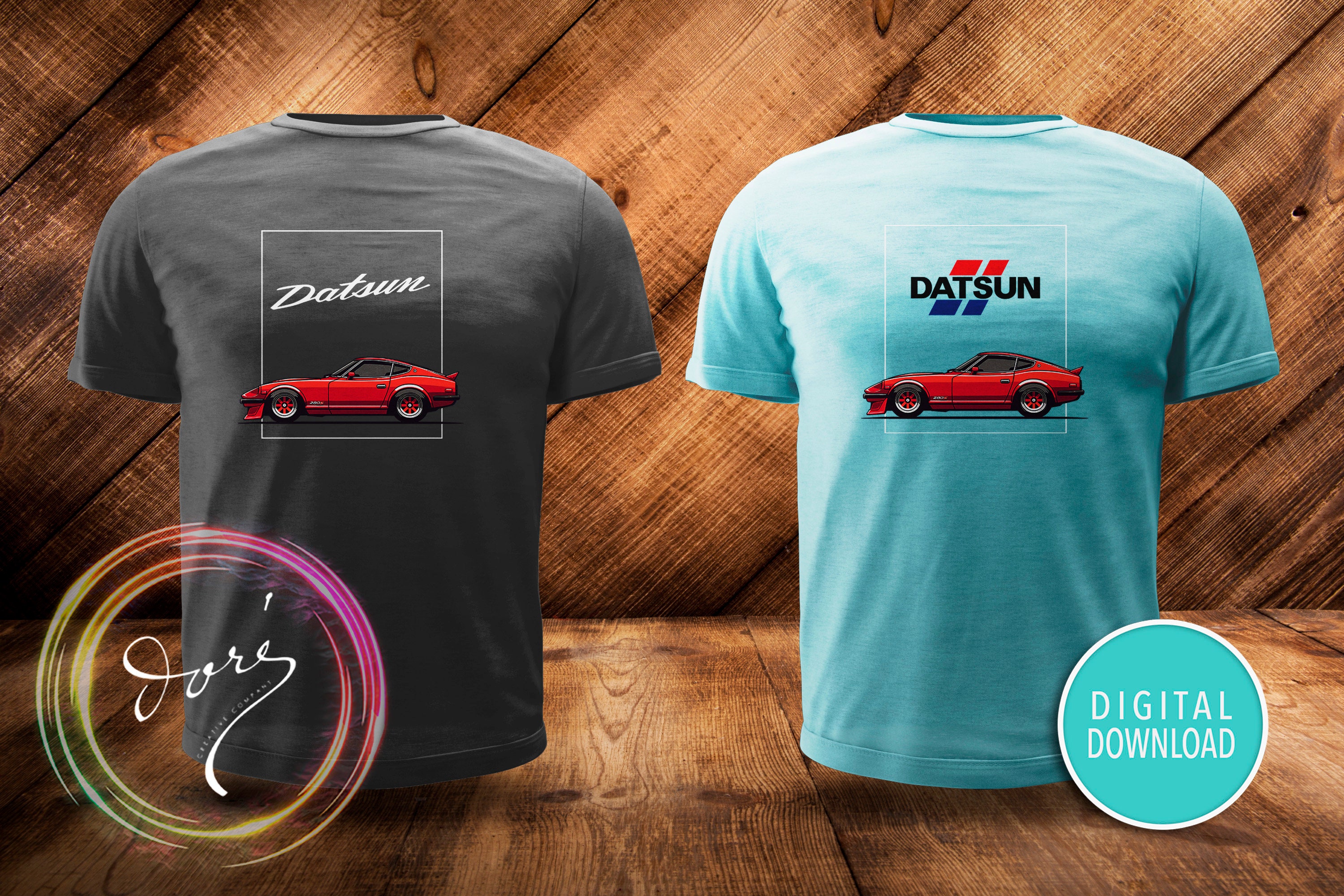 Datsun 280Z PNG SVG for Cricut Printable Art. Sublimation Design ...