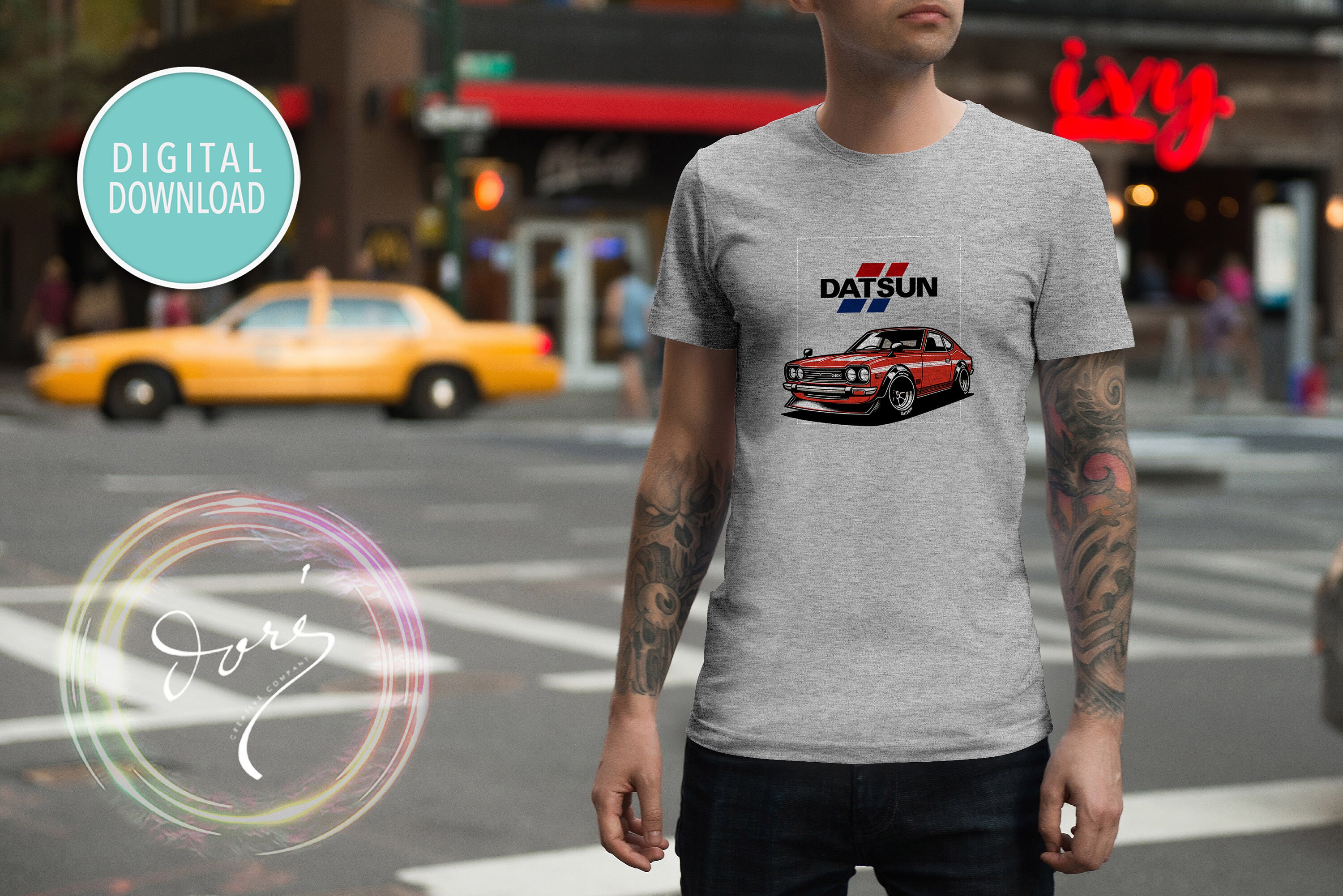 Datsun 240K GT PNG SVG for Cricut Printable Art. Sublimation Design ...