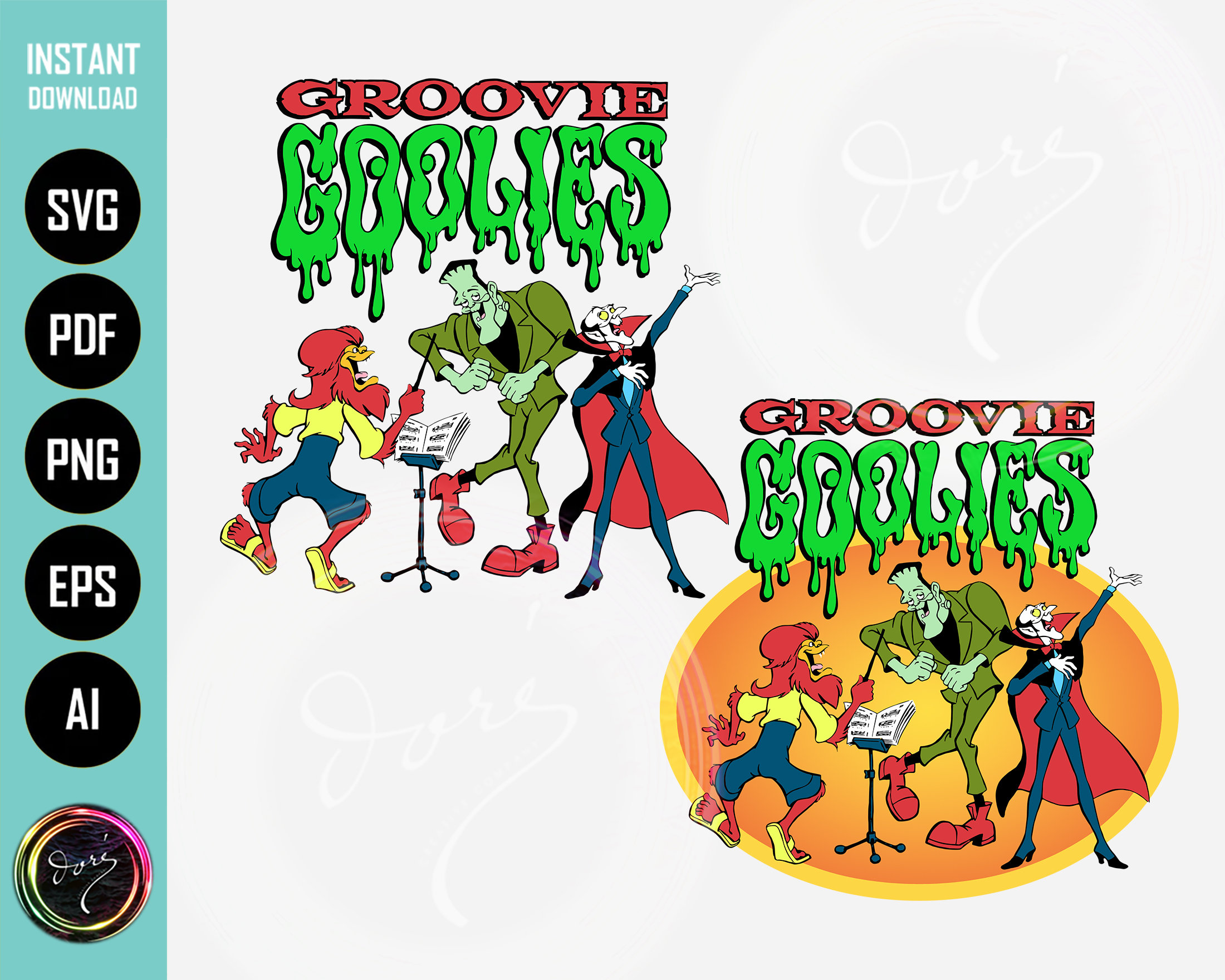 Classic Retro Groovie Goolies Archie Cartoon PNG SVG for - Etsy