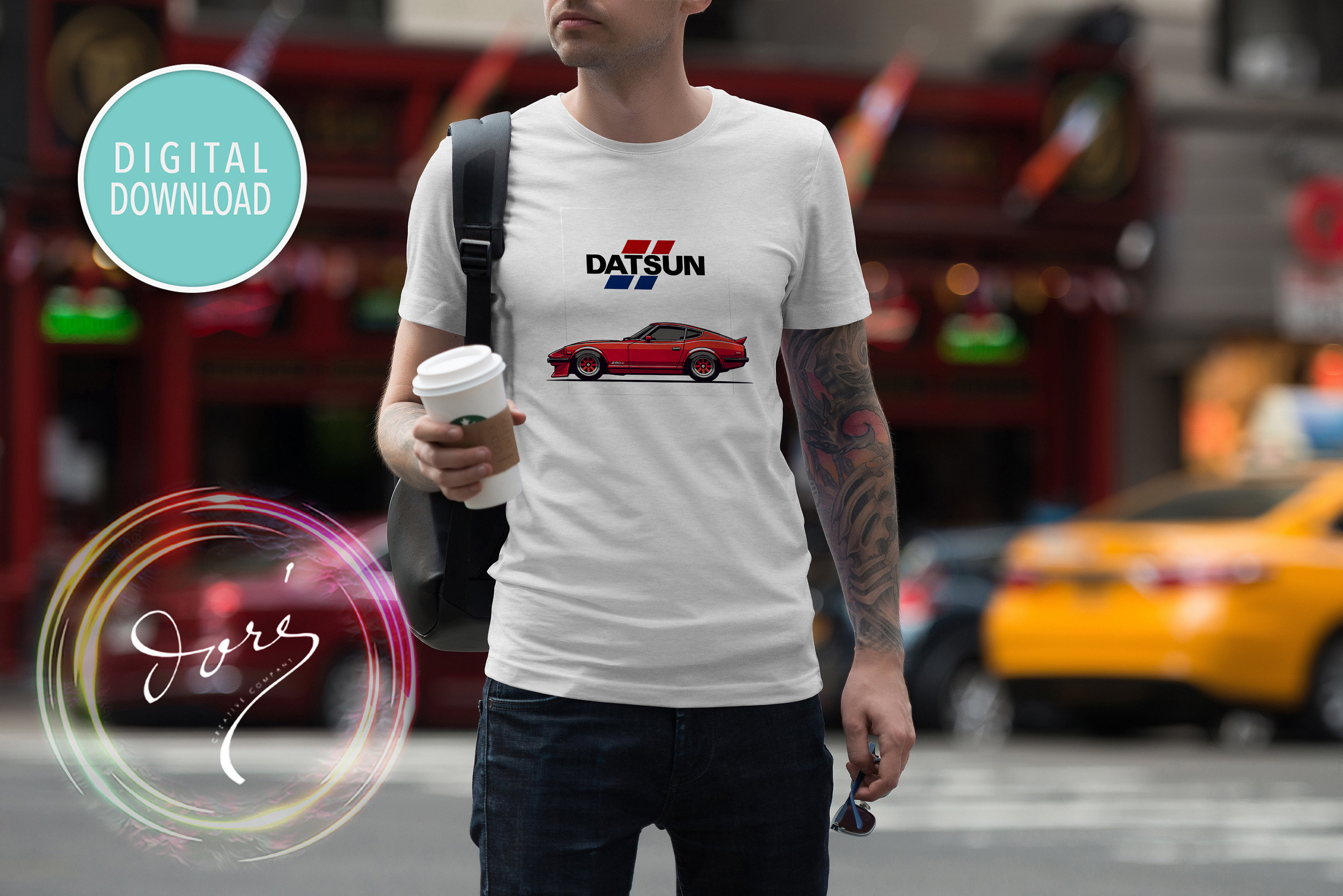 Datsun 280Z PNG SVG for Cricut Printable Art. Sublimation Design ...