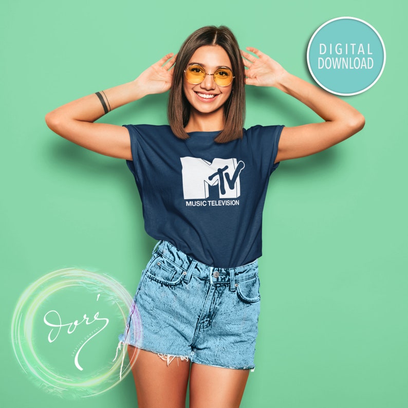 Classic Music Television Mtv Logo PNG SVG for Cricut Printable Art ...