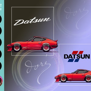 Datsun 280Z PNG SVG for Cricut Printable Art. Sublimation Design ...