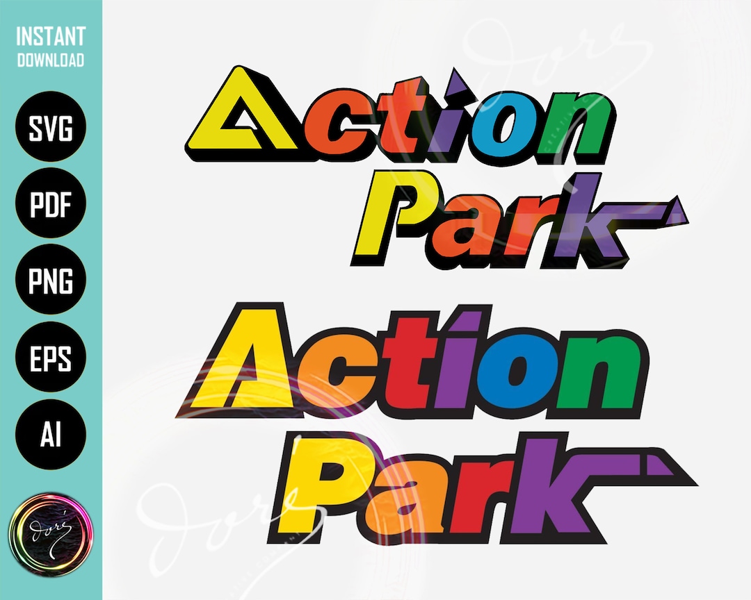 Action Park T-shirt 2 Designs PNG SVG for Cricut Printable Art ...