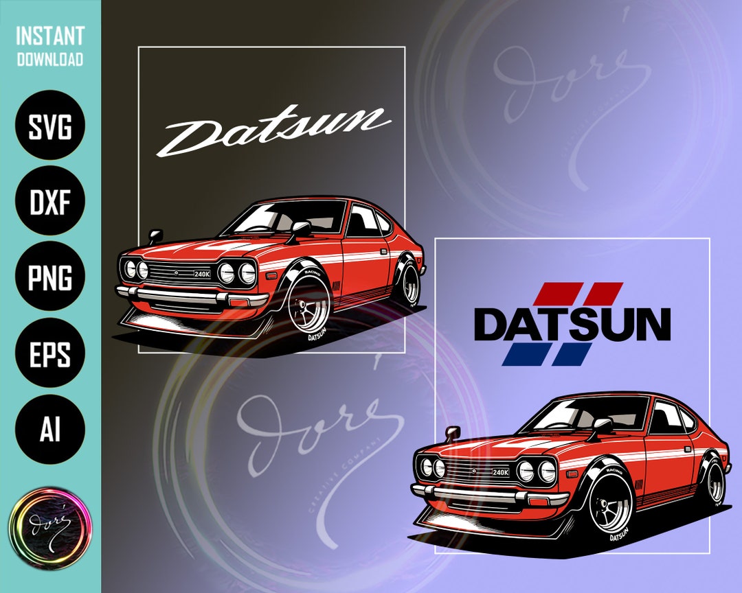 Datsun 240K GT PNG SVG for Cricut Printable Art. Sublimation Design ...